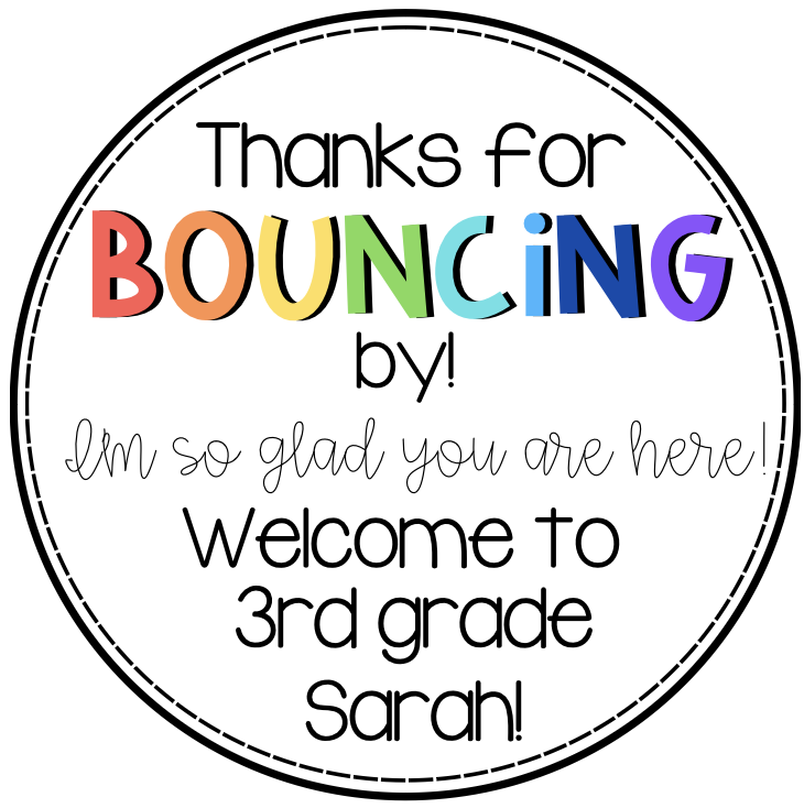 Customizable & Memorable Gift Tags for Students at Meet the Teacher - T ...