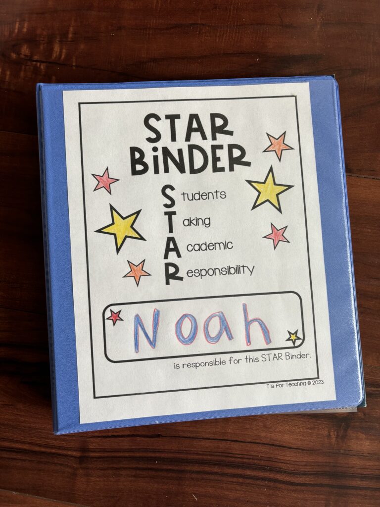 STAR Binder Tour: Effective Home-School Communication Strategies - T is ...