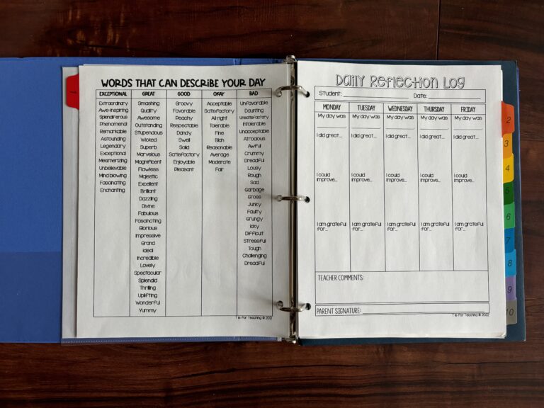 STAR Binder Tour: Effective Home-School Communication Strategies - T is ...